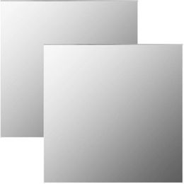 Bonnevie - Wandspiegel 2 Stk. Badzimmer Spiegel 60x60 cm Quadratisch Glas vidaXL
