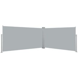 Bonnevie - Ausziehbare Seitenmarkise,Windschutz Sonnenschutz Markise 160x600 cm Grau vidaXL