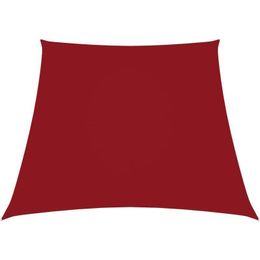 Sonnensegel，Sonnenschutzsegel Oxford-Gewebe Trapezförmig 2/4x3 m Rot vidaXL