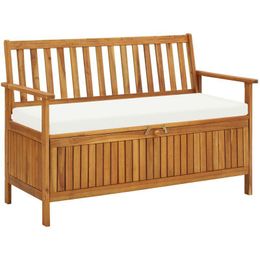 Garten Aufbewahrungsbank Akazienholz Massiv 120 x 63 x 84 cm vidaXL270117