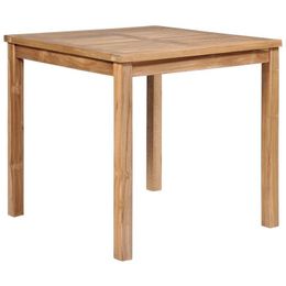 Gartentisch,Terrassentisch 80x80x77 cm Massivholz Teak vidaXL