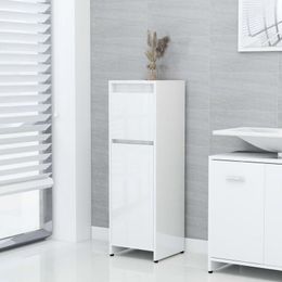 Badezimmerschrank,Badschrank Hochglanz-Weiß 30x30x95 cm Holzwerkstoff vidaXL