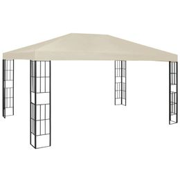 Pavillon Familienzelt 3×4 m Creme vidaXL