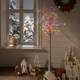 Weihnachtsbaum，Kunstbaum 140 LEDs 1,5 m Mehrfarbig Weide Indoor Outdoor vidaXL