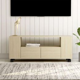 TV-Schrank，TV-Möbel Sonoma-Eiche 120x35x48 cm Holzwerkstoff vidaXL