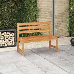 Bonnevie - Gartenbank Ruhebank 114 cm Massivholz Teak vidaXL