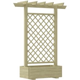 Bonnevie - Pergola mit Pflanzkasten 162x56x204 cm Holz vidaXL442303