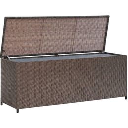 Garten-Auflagenbox Braun 120x50x60 cm Poly Rattan Vidaxl Braun