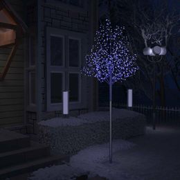 Weihnachtsbaum,Kunstbaum 600 LEDs Blaues Licht Kirschblüten 300 cm vidaXL