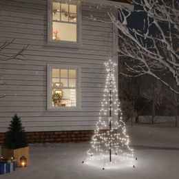 LED-Weihnachtsbaum,Outdoor-Lichterketten mit Erdnägeln Kaltweiß 200 LEDs 180 cm vidaXL