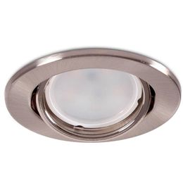 Greenice Ring Downlight Runden Kippbar 'Vepa' Stahl 90mm - Satin (LL-20-1410-15)