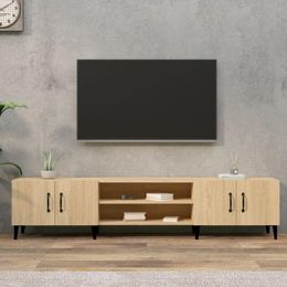 Bonnevie - TV-Schrank Sonoma-Eiche 180x31,5x40 cm Holzwerkstoff vidaXL16851