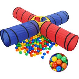 Spieltunnel mit 250 Bällen Mehrfarbig vidaXL461770