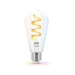 WIZ Tunable White & Color E27 ST64 40W - Smarte Filament Lampe - Weiß