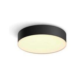 Philips Hue White Ambiance Enrave Deckenleuchte S 1220lm + Dimmschalter - Schwarz