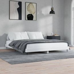 Bettgestell,Schlafzimmerbett Weiß 120x200 cm Holzwerkstoff vidaXL