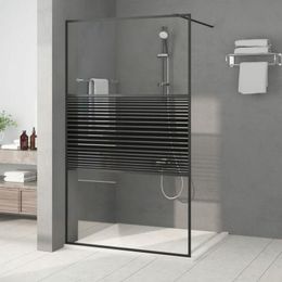 Duschwand für Begehbare Dusche,Duschtrennwand Schwarz 115x195 cm ESG-Glas Klar vidaXL