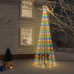 LED-Weihnachtsbaum,Outdoor-Lichterketten Kegelform Mehrfarbig 310 LEDs 100x300 cm vidaXL