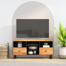 Bonnevie - TV-Schrank,TV-Möbel 100x33x46 cm Massivholz Akazie und Holzwerkstoff vidaXL