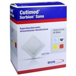 BSN Medical Cutimed Sorbion Sana Wundauflage 12x12 cm 24 St