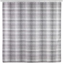 Duschvorhang Leblon, Textil (Polyester), 180 x 200 cm, waschbar, Blau, Polyester weiß grau - blau - Wenko