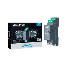 Shelly Qubino Wave Pro 2, Relais grau SmartHome kompatibel: Z-Wave + Montage: DIN-Schiene Geräteart: Hausautomation
