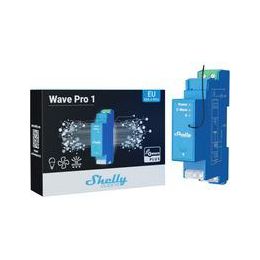 Shelly Qubino Wave Pro1, Relais blau SmartHome kompatibel: Z-Wave + Montage: DIN-Schiene Geräteart: Hausautomation