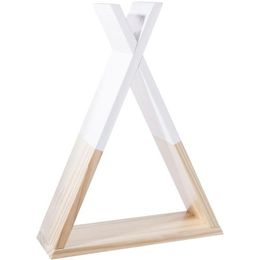 Atmosphera - Kinder-Wandregal Tipi - weiß h 39 cm Weiß