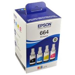 4 Epson Tinten C13T664640 T6646 4-farbig
