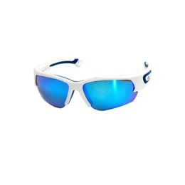 F 2 F2 Sonnenbrille schwimmfähige Sportbrille, unisex, Halbrand, blau|weiß