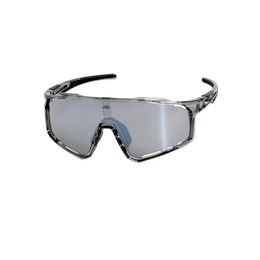 F 2 F2 Sonnenbrille Unisex Sportbrille mit Monoscheibe, grau|schwarz