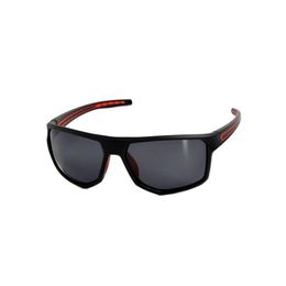F 2 F2 Sonnenbrille Eckige unisex Sportbrille, polarisierende Gläser, Vollrand, rot|schwarz