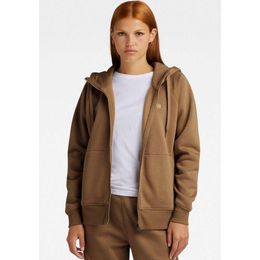 G-Star Raw Kapuzensweatjacke Premium core 2.1 hdd zip thru, braun