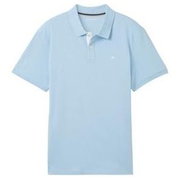 Tom Tailor Herren Basic Polo Shirt, blau, Uni, Gr. XL