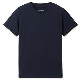 Tom Tailor Jungen 2-in-1 T-Shirt, blau, Uni, Gr. 92/98