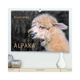 Calvendo Wandkalender Alpaka Gesichter (Premium