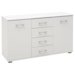 Kombikommode Priess "Lindau" Sideboards Gr. B/H/T: 123cm x 71cm x 38cm, 4 St., weiß