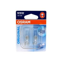 2x Osram W5W Original 5W Glühlampen 12V Sockel W2.1x9.5d für Audi BMW Mercedes Opel 2825-02B