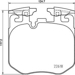 Brembo Bremsbelagsatz, Scheibenbremse mit AusgleichsgewichtenVorne Rechts Links für BMW 7 740 i, Li 750 xDrive 730 d d, Ld e, Le ALPINA B7 BITURBO