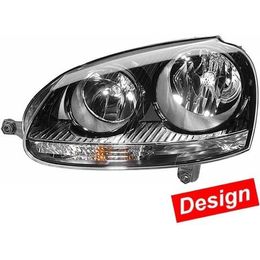 Hella Scheinwerfersatz 2 Halogen schwarz links (1EG 247 007-871) für VW Golf V