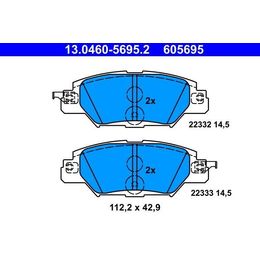 ATE Bremsbeläge hinten (13.0460-5695.2) für Mazda Cx-5 Scheibenbremsbelagsatz.