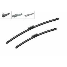 Bosch Scheibenwischer Wischblatt Aerotwin Multi-Clip Flachbalkenwischblatt vorne Länge1 600mm Länge2 475mm für Audi BMW Mercedes Skoda VW 3397007462