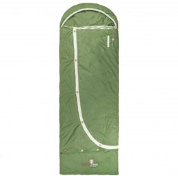 Grüezi Bag Grüezi Bag - Biopod DownWool Nature Comfort - Daunenschlafsack Gr 185 cm Zip: Wooden Buttons Grün