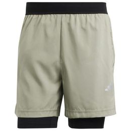 Adidas - Gym+ Woven 2In1 Shorts - Shorts Gr S grau