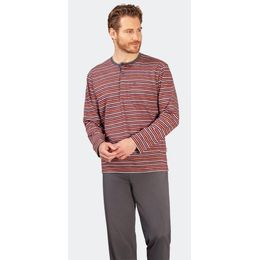 Hajo Schlafanzug Herren Pyjama langarm (2 tlg) Klima Komfort