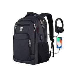 WISHDOR Laptoprucksack Laptop Rucksack Rucksäcke Schulrucksack Wasserbeständig Laptoptasche (Notebook Laptop Tasche Schule Uni Rucksack