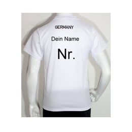 Fashion Boy Fußballtrikot Fussball Fan T-Shirt Deutschland Germany Trikot Shirt D-150