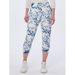 MONACO blue WEEKEND Jogger Pants Sweathose figurumspielend mit Renaissancedruck