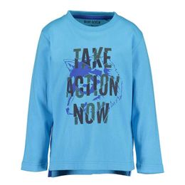 Blue Seven - Langarmshirt ARCTIC WOLVES – TAKE ACTION in türkis, Gr.104