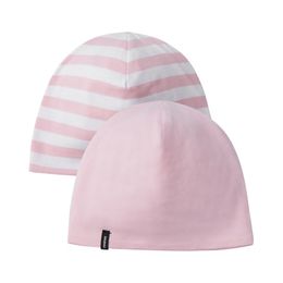 Reima - Wende-Beanie TANSSI gestreift in pale rose, Gr.48